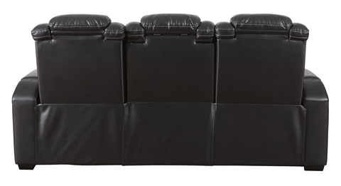 Signature Design by Ashley Party Time Midnight Power Reclining Sofa Gabriele BrandSource Home Furnishings