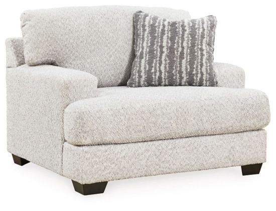 Signature Design by Ashley Brebryan Flannel Oversized Chair Economy Furniture