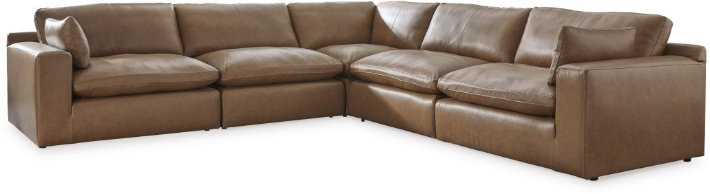 Signature Design by Ashley® Emilia 5-Piece Caramel Modular Sectional ...