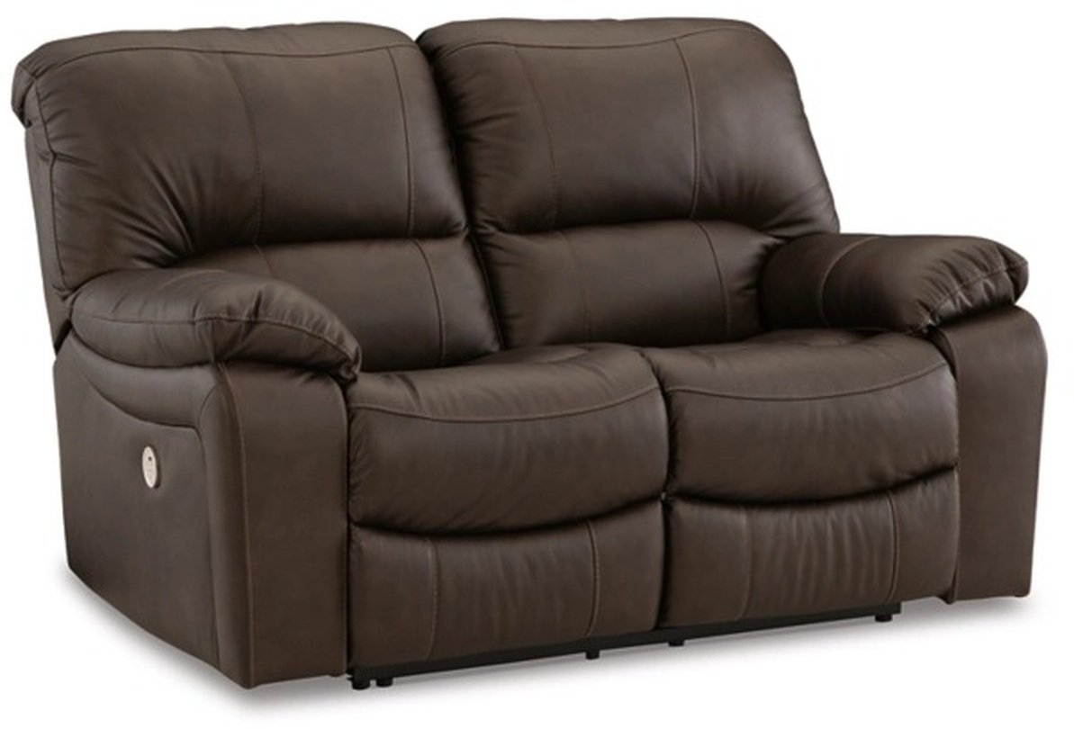 Brown reclining loveseat store