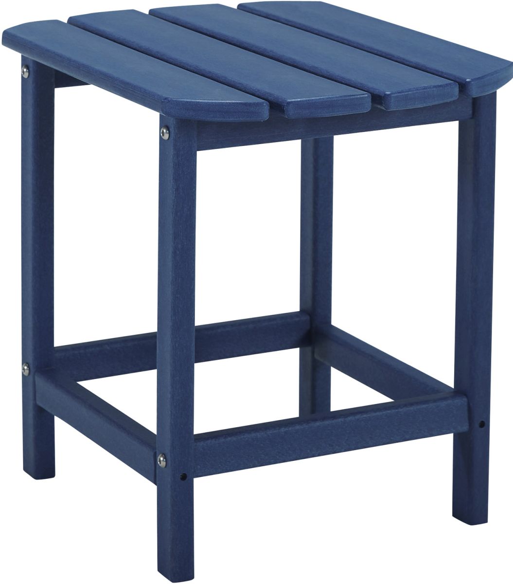 Signature Design by Ashley Sundown Treasure Blue Outdoor End Table Vance BrandSource Home Furnishings