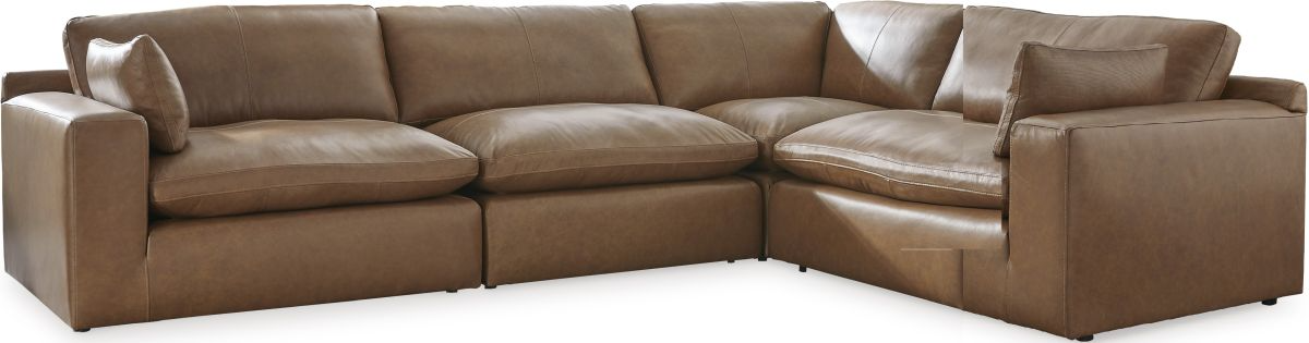 Signature Design by Ashley® Emilia 4-Piece Caramel Sectional | Ken's ...