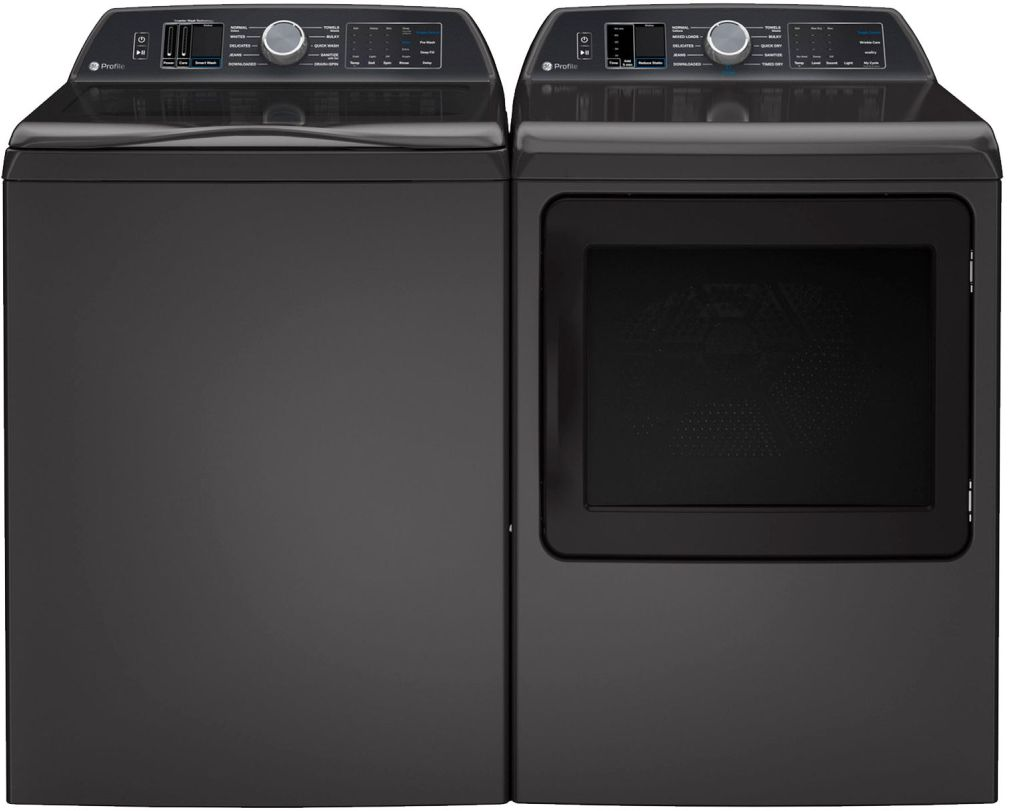 GE Profile™ Diamond Gray Laundry Pair | Ebert’s Appliances, Furniture ...