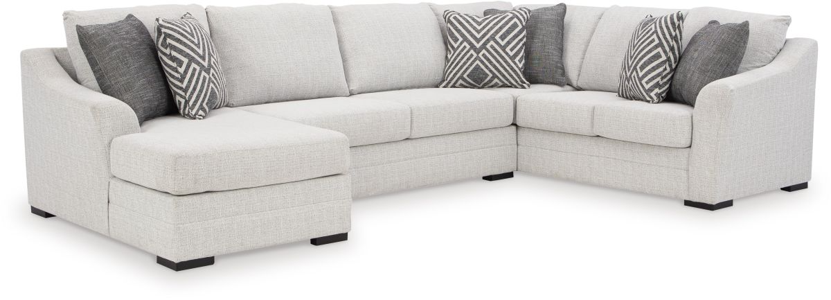 Benchcraft® Koralynn 3-Piece Stone Left-Arm Facing Sectional with ...