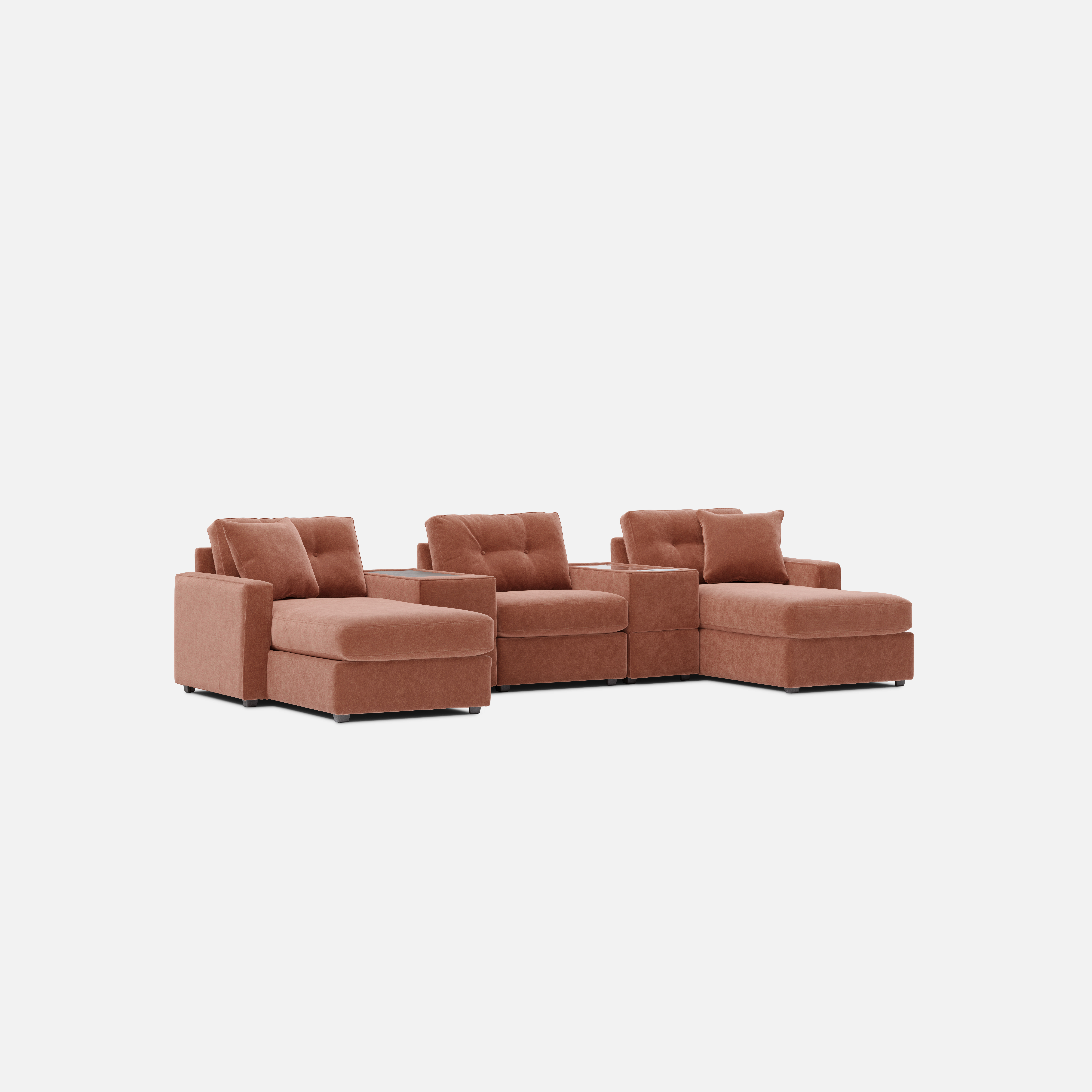Drew Jonathan Home ModularOne New Horizon Copper 5pc Modular Sectional