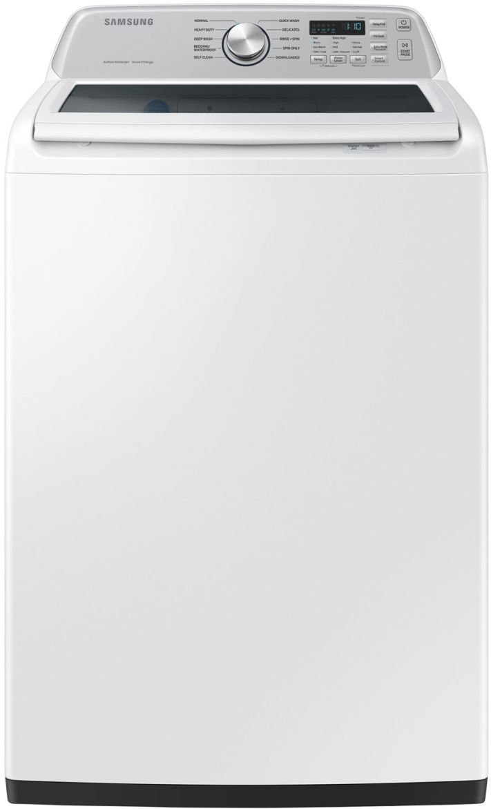 Samsung® 3500 Series 5.3 Cu. Ft. White Glass Top Load Washer | Chediac ...