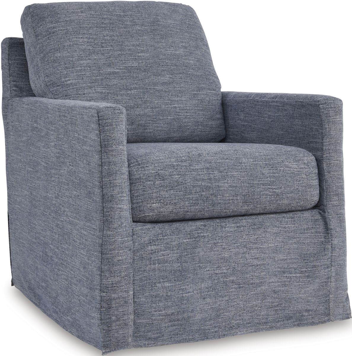 Signature Design by Ashley® Nenana Next-Gen Nuvella Denim Swivel Glider ...