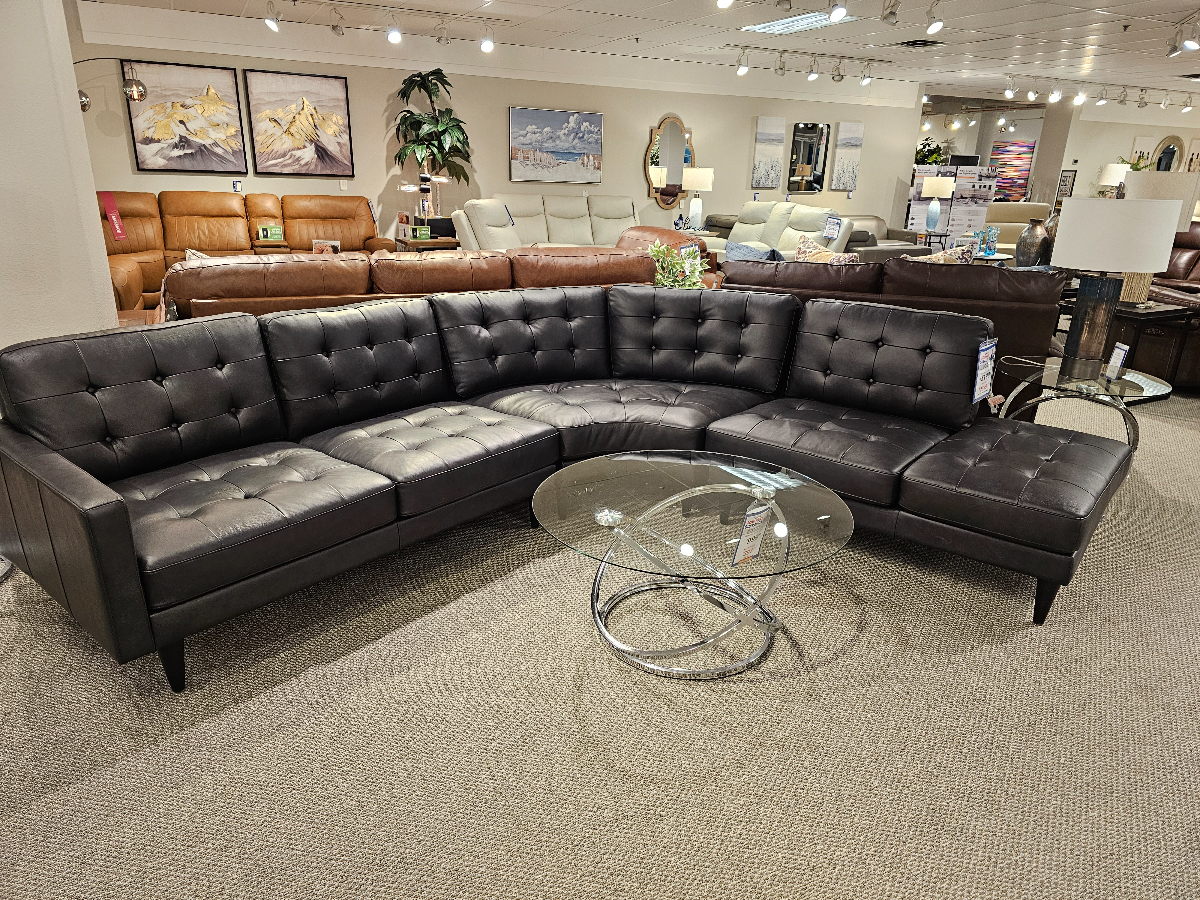 Walker espresso 6 piece power reclining left arm facing sectional store