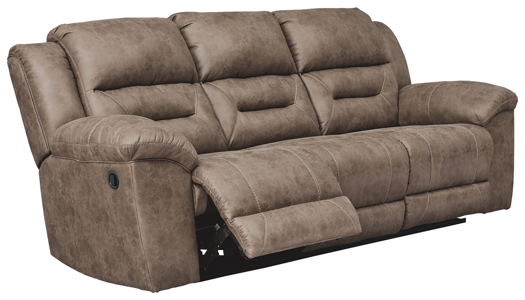 Signature Design by Ashley® Stoneland Fossil Reclining Sofa | Miskelly ...