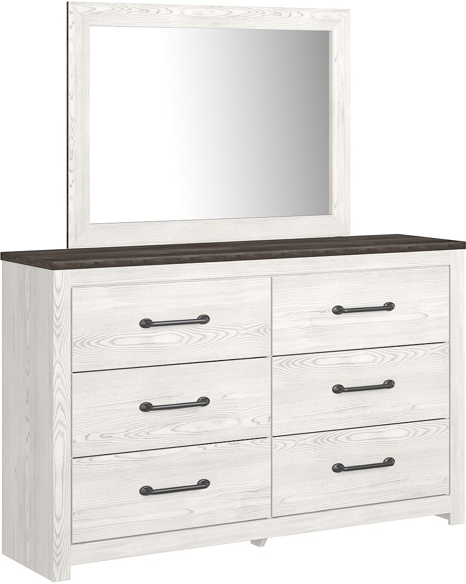 Signature Design by Ashley® Gerridan White Dresser and Mirror Set ...