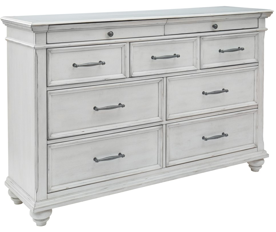 Benchcraft® Kanwyn Whitewash Dresser | Gould's Home Furnishings ...