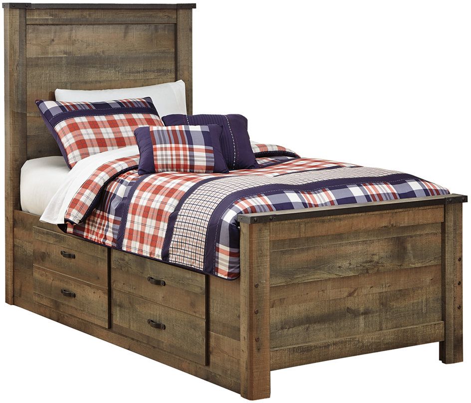 Rustic storage bed store