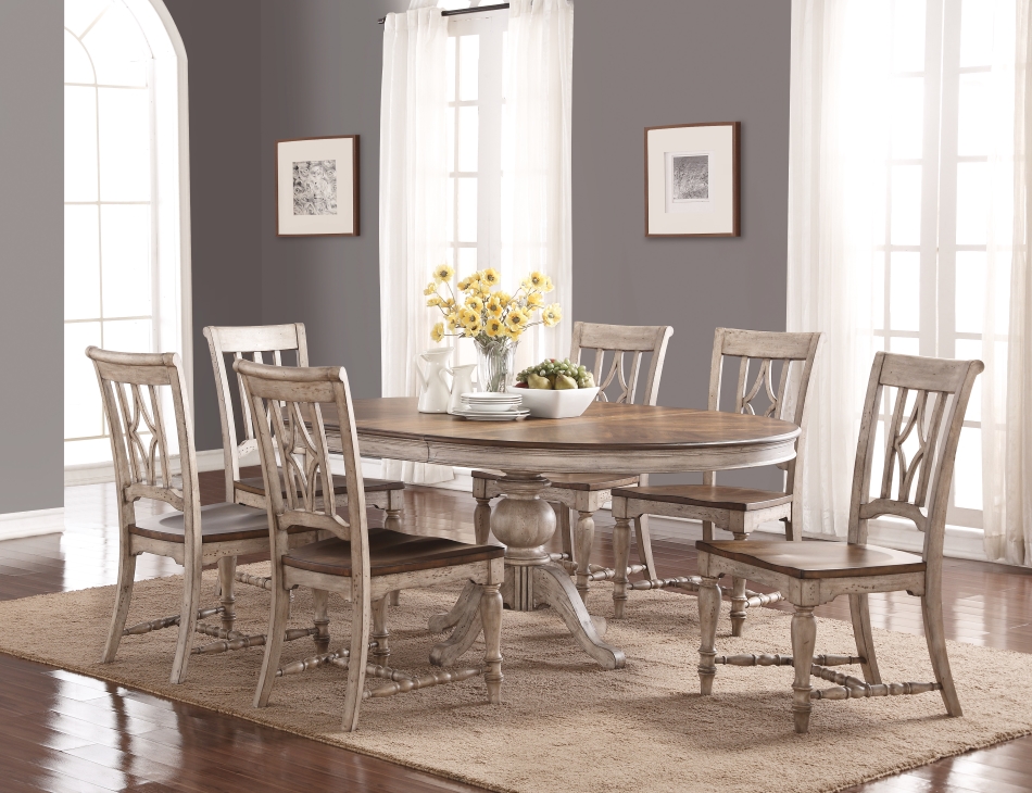 Flexsteel Plymouth 7 Piece Rectangular Dining Table Western Living Furniture and Mattresses in Vernal UT