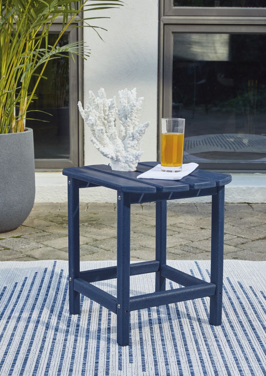 Navy blue outdoor side table store