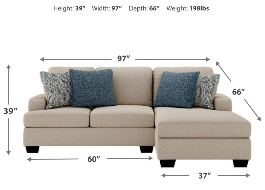 Ashley Enola 2 Piece Sepia Right Arm Facing Sofa Sectional and Chaise Minervas Home