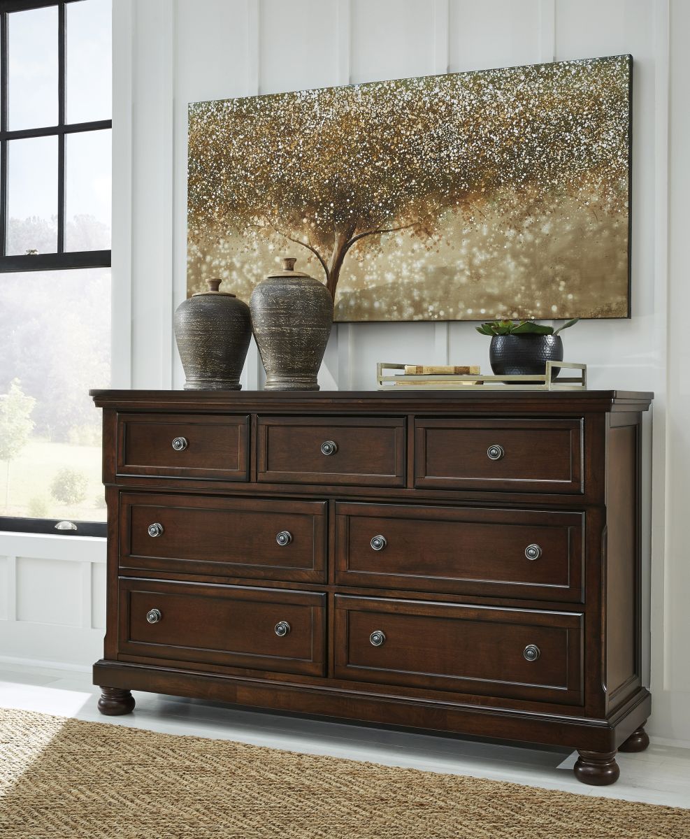 Millennium by Ashley Porter Rustic Brown Dresser Lamphere s Furniture Appliance
