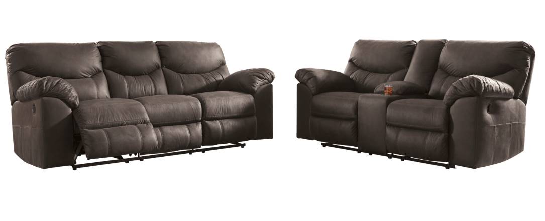 Signature Design by Ashley Boxberg 2 Piece Teak Living Room Set