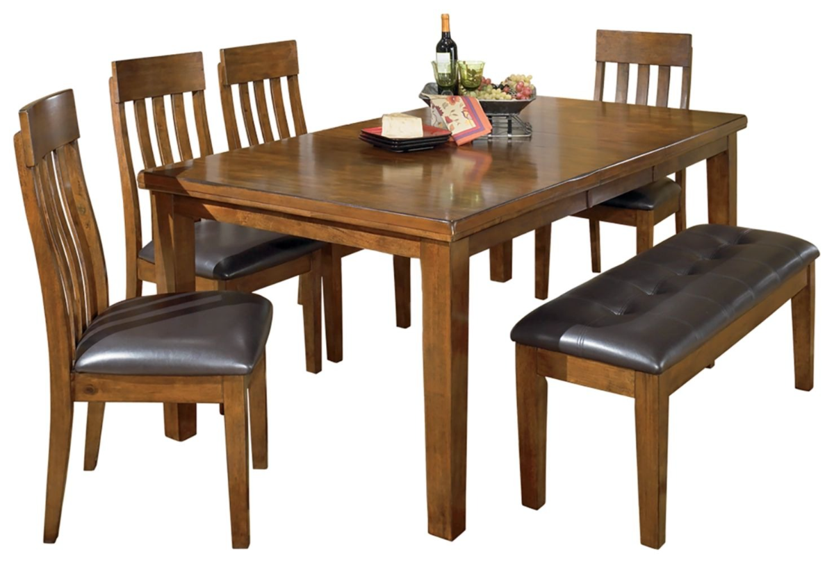 Signature Design by Ashley® Ralene 6-Piece Medium Brown Dining Set ...