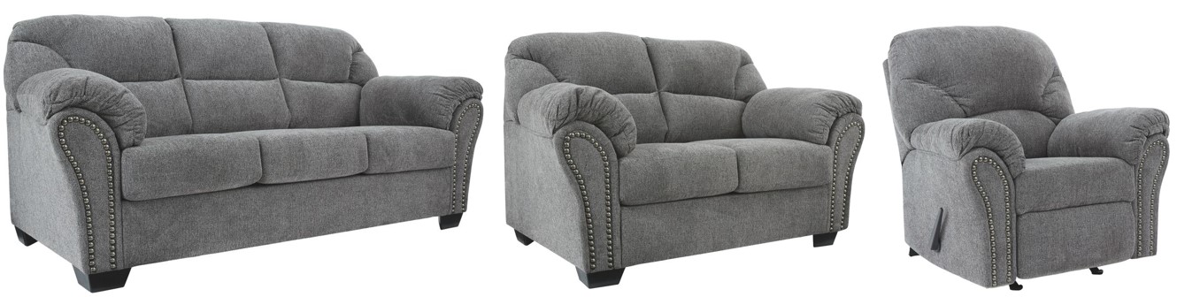 Allmax pewter sofa and loveseat store