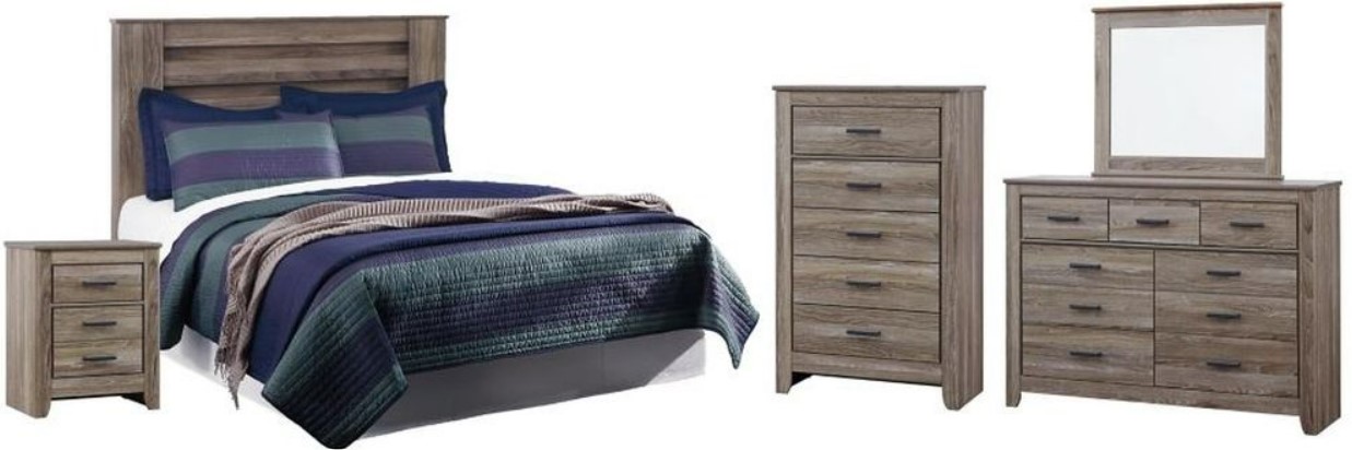 Zelen 5 piece bedroom set store