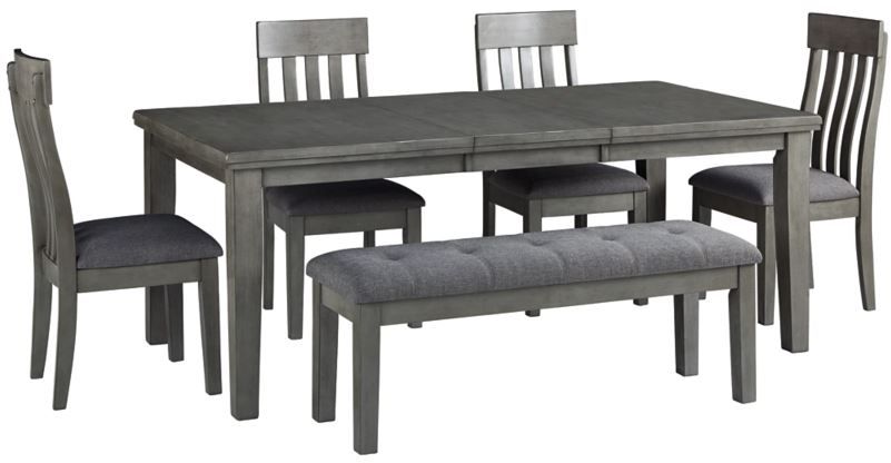Signature Design by Ashley® Hallanden Gray 6-Piece Dining Set | Fischer ...